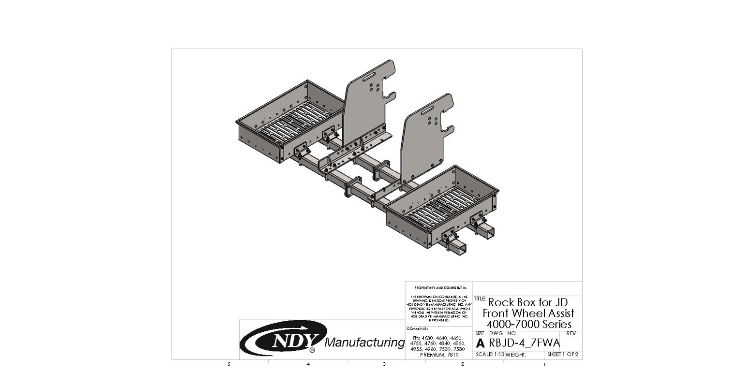 Rock Box for John Deere® Front Wheel Assist 4000-7000 Series - NDY ...