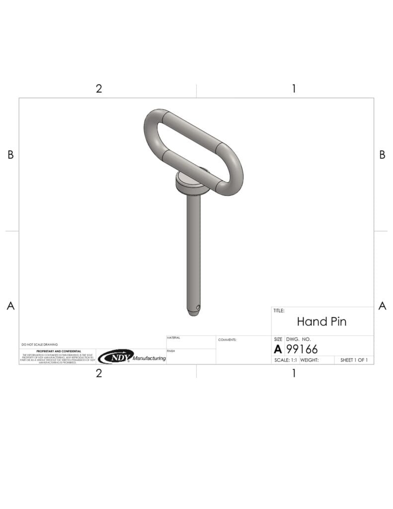 Hand Pin - NDY Manufacturing