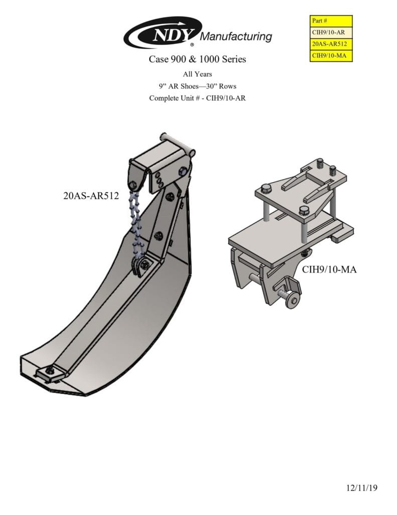 Stalk Stomper for Case IH® 900 & 1000 Series Corn Head - NDY Manufacturing