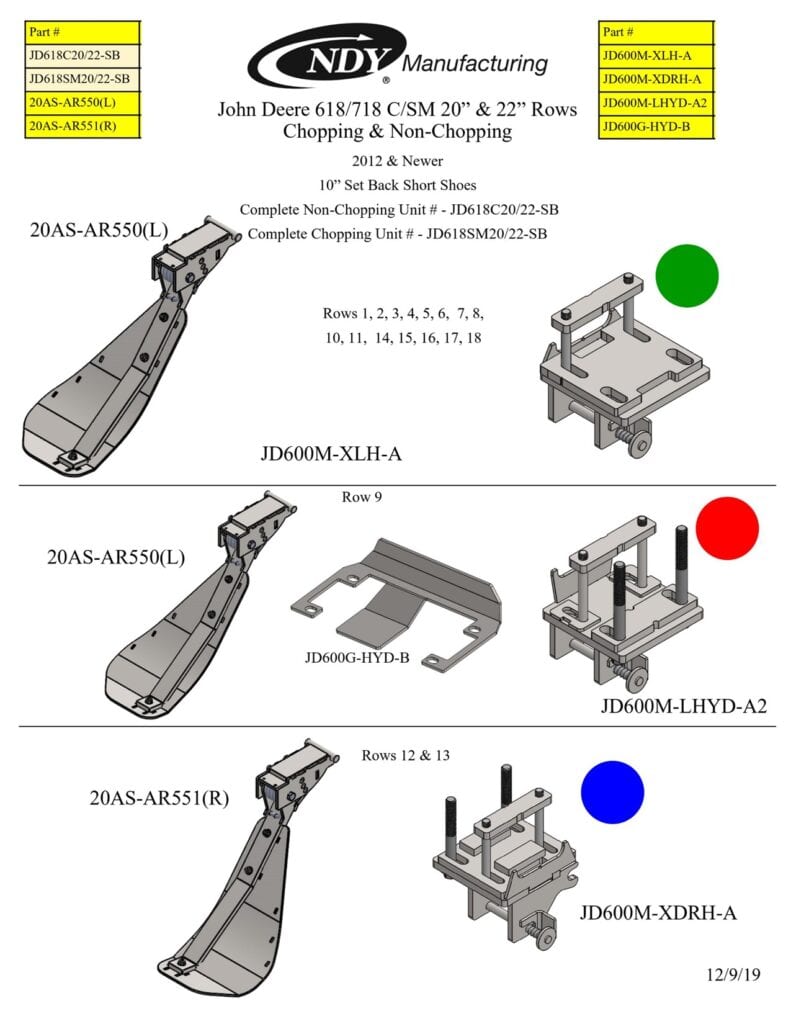 Stalk Stompers for John Deere® 618/718 Series Corn Heads - NDY ...
