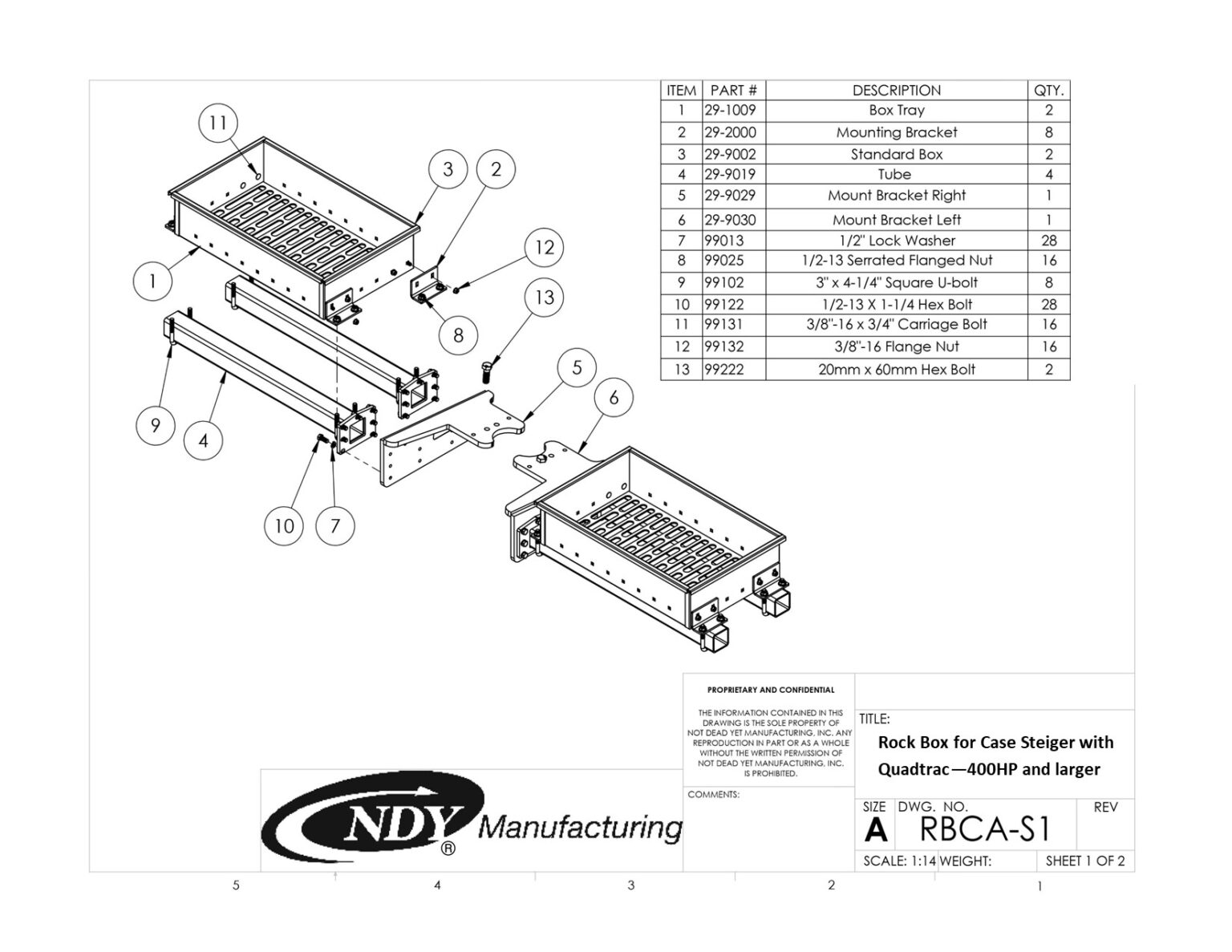 Rock Box for Case IH® Steiger® with Quadtrac® - 400HP and Larger - NDY ...