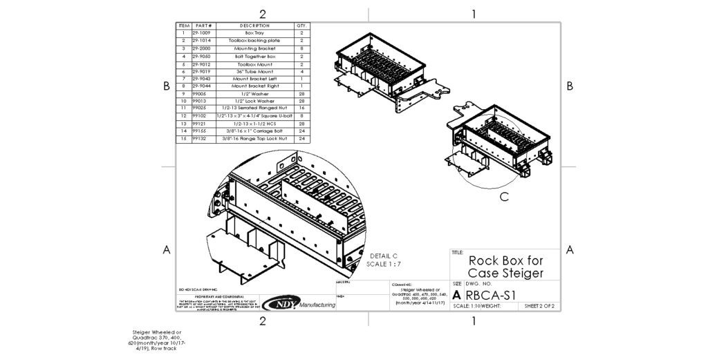 Rock Box for Case IH® Steiger® with Quadtrac® - 400HP and Larger - NDY ...